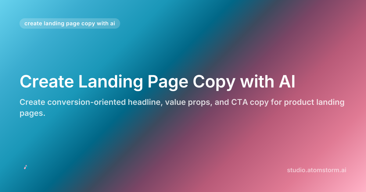 Create Landing Page Copy with AI